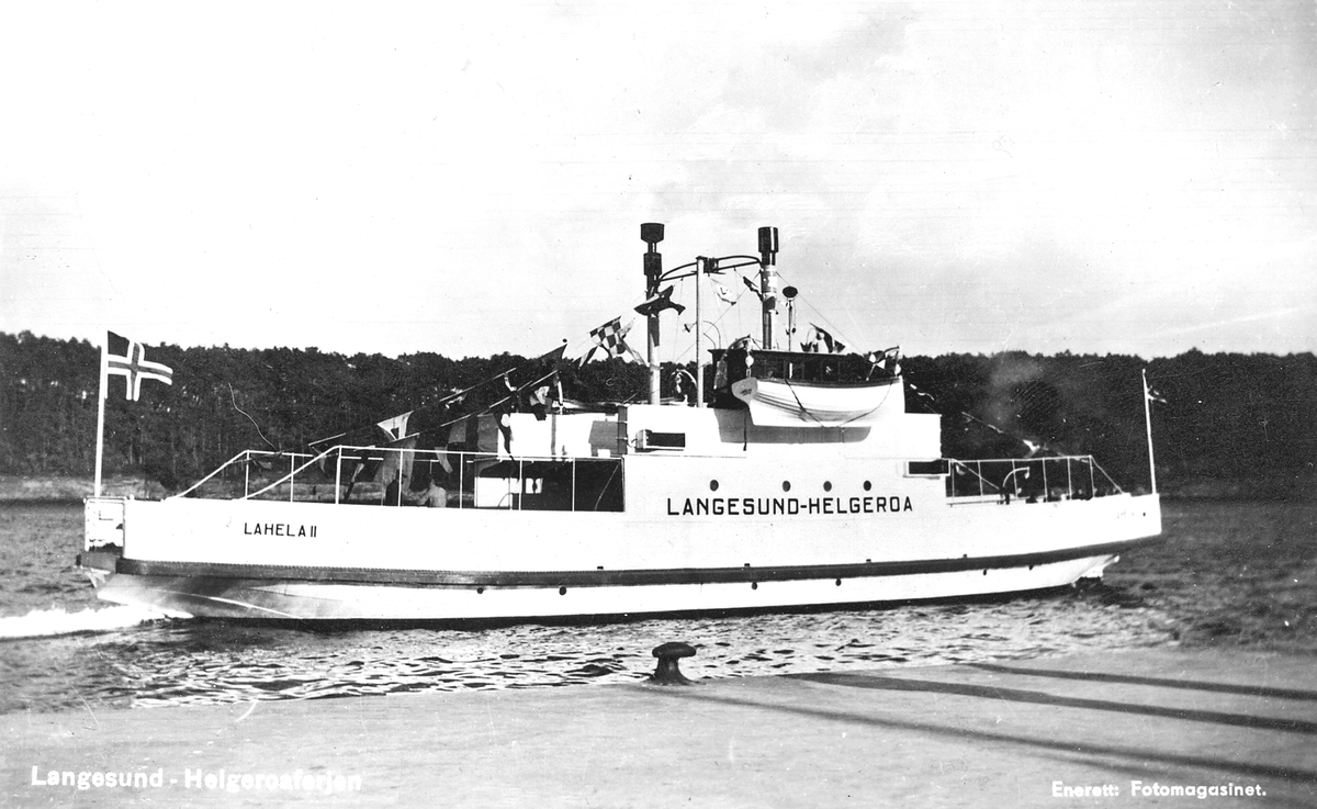 Lahela II. Fergen Langesund - Helgeroa. - Telemark Museum / DigitaltMuseum
