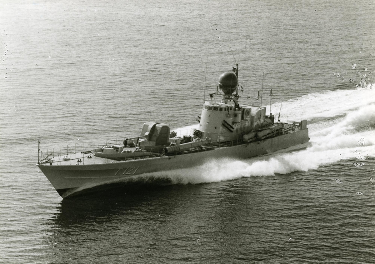 Spica (T 121), första torpedbåten i den nya T 121 - T 126 serien ...