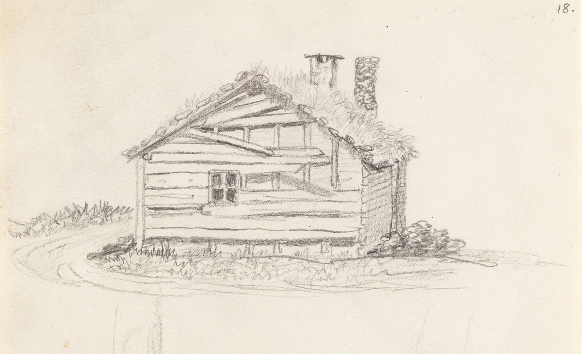 Laftet bygning [Tegning] - Nasjonalmuseet, billedkunstsamlingene ...