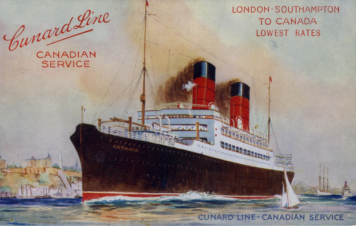 Cunard Line, canadian service london - Southampton To Canada lowest ...