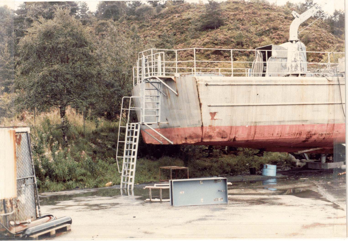 Motiv: Storm klasse kanonbåt KNM Pil på land ved Havari og ABC ...