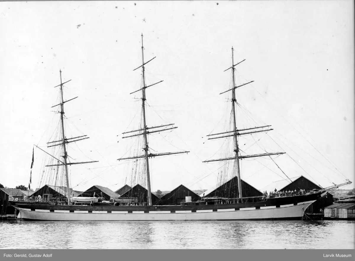Fullrigger, seilskip, "Forth" av Sandefjord - Larvik Museum ...