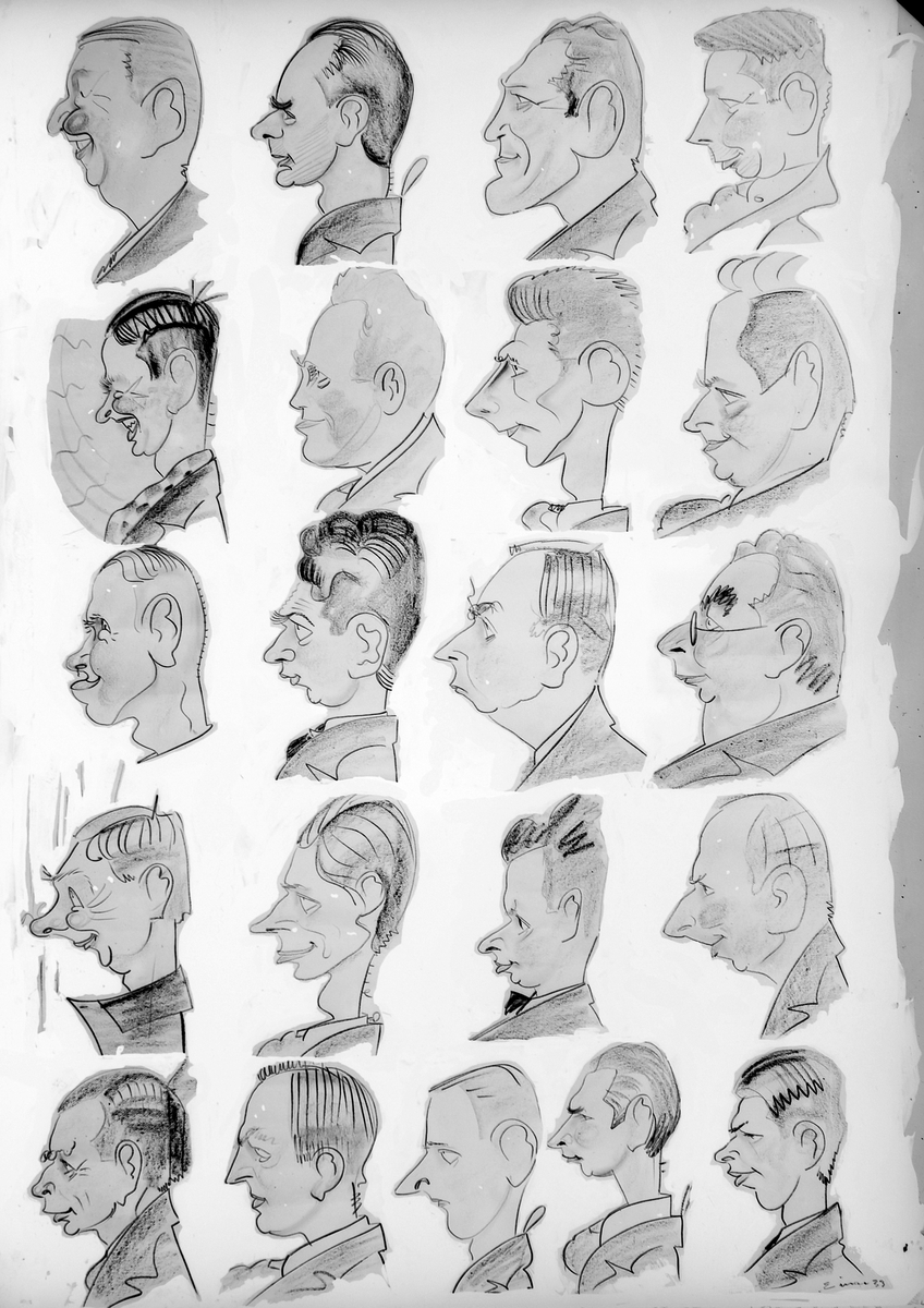 Odd Einarsons karikaturtegninger av studenter - Sverresborg Trøndelag ...