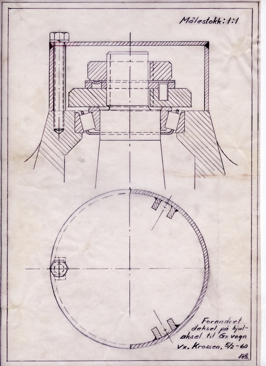 Arbeidstegning - Vest-Agder-museet / DigitaltMuseum