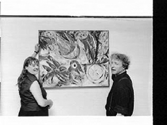 Konstnärsparet Else Alfelt och Carl-Henning Pedersen visar sin konst ...