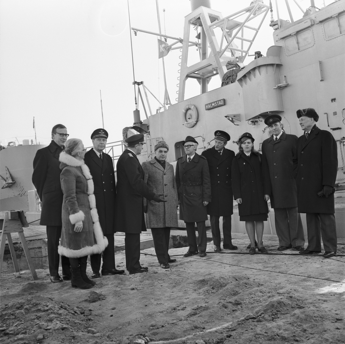 Dop av HMS Halmstad och leverans av HMS Visborg - Marinmuseum ...