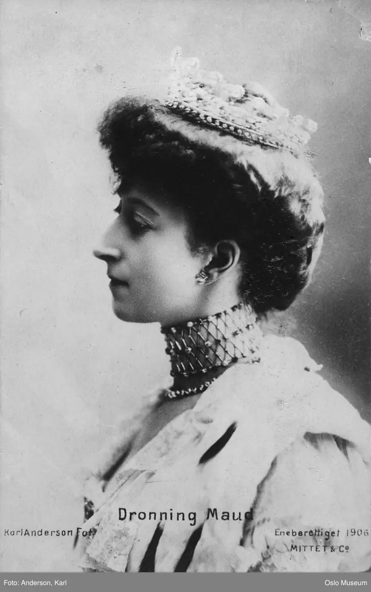 Dronning Maud. - Oslo Museum / DigitaltMuseum