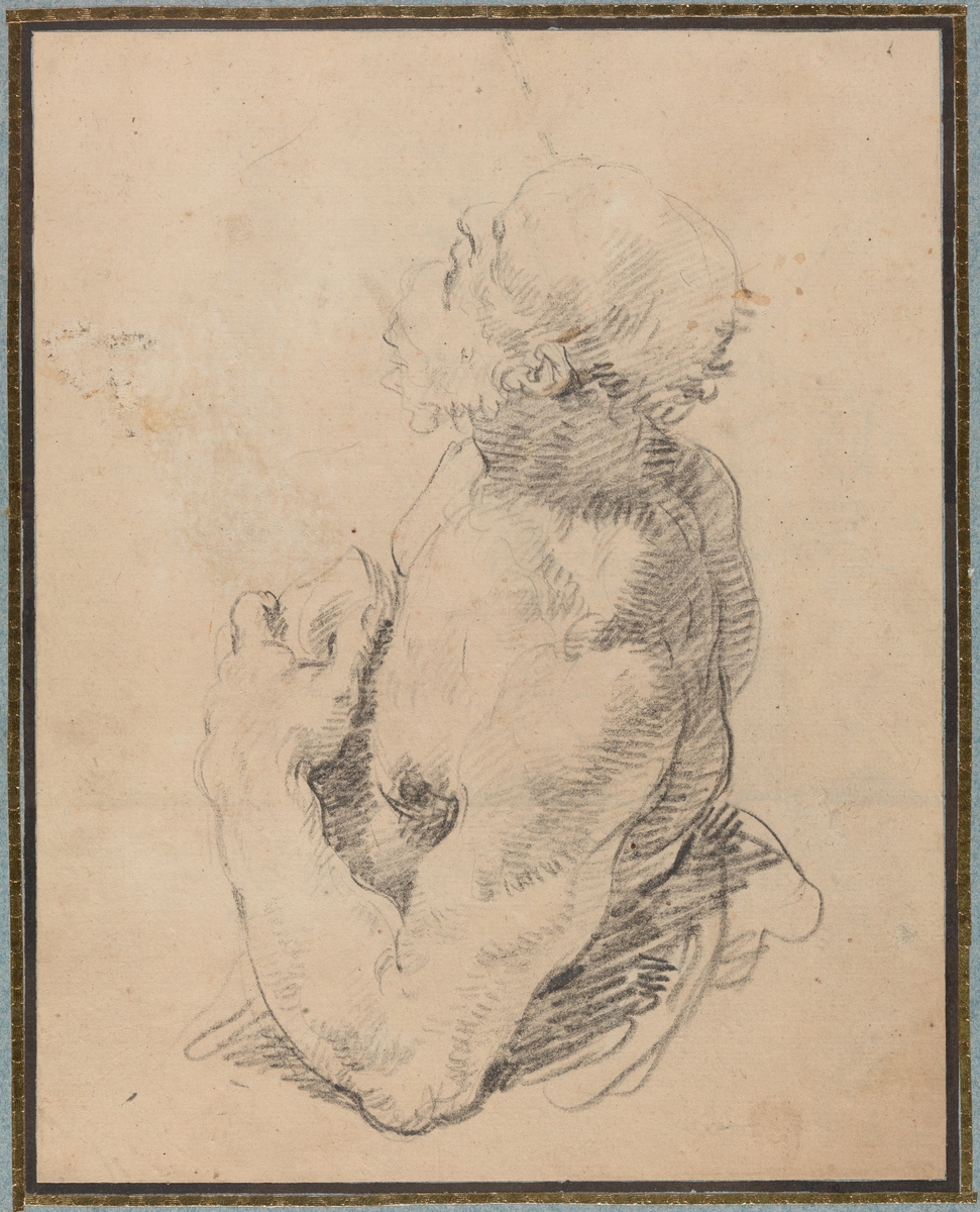 Overkropp av eldre mann [Tegning] - Nasjonalmuseet ...