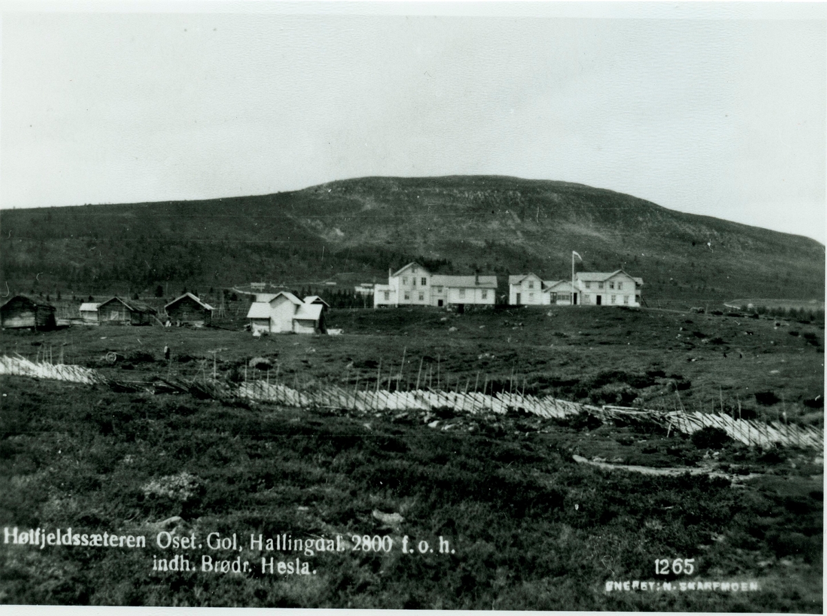 Høyfjellsæteren Oset eigarar brødrene Hesla. - Gol bygdearkiv ...