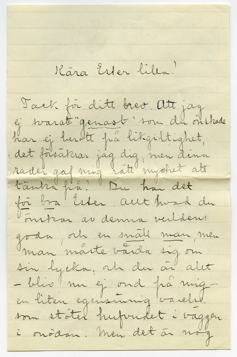 Brev - Jönköpings läns museum / DigitaltMuseum