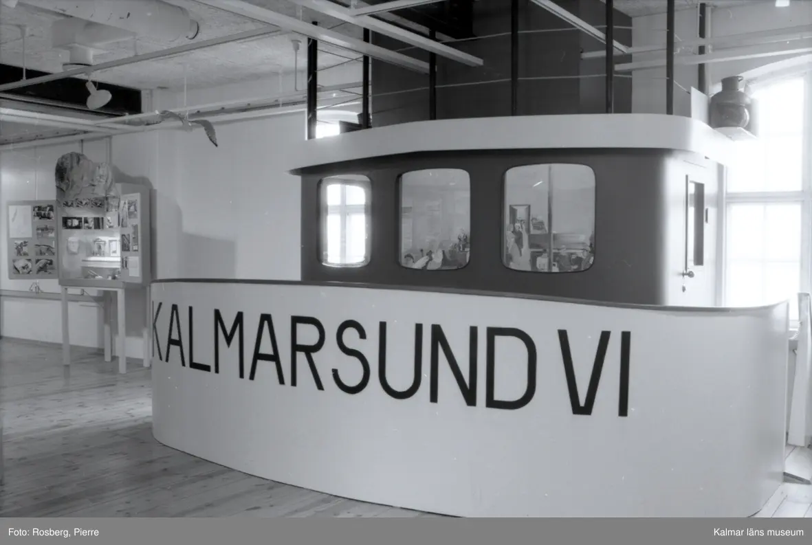 Utställning på Länsmuseets våning fyra. Modell av Kalmarsund VI:s ...