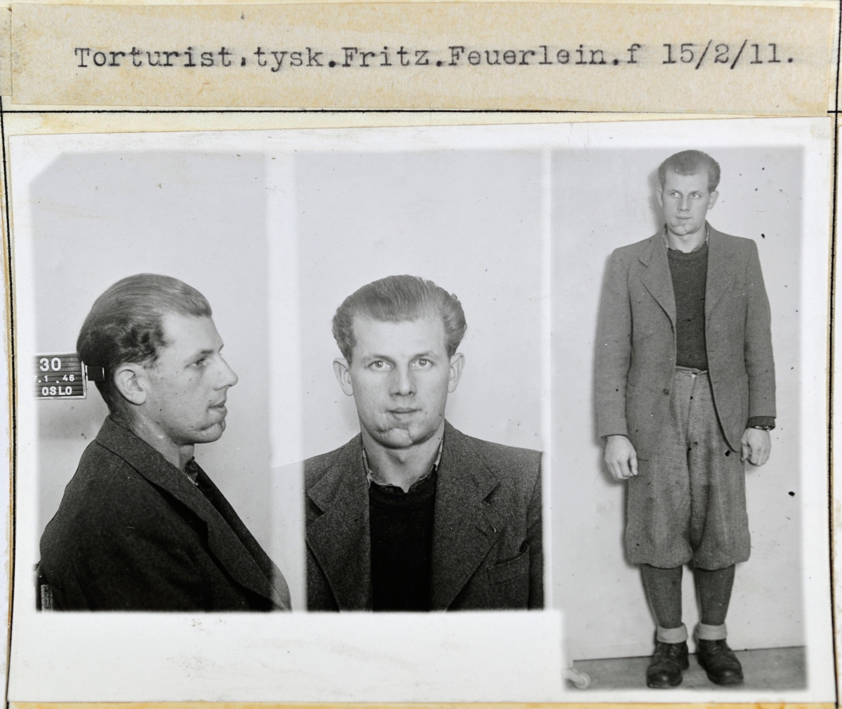 Forbryterportrett av torturist Fritz Feuerlein - Justismuseet ...
