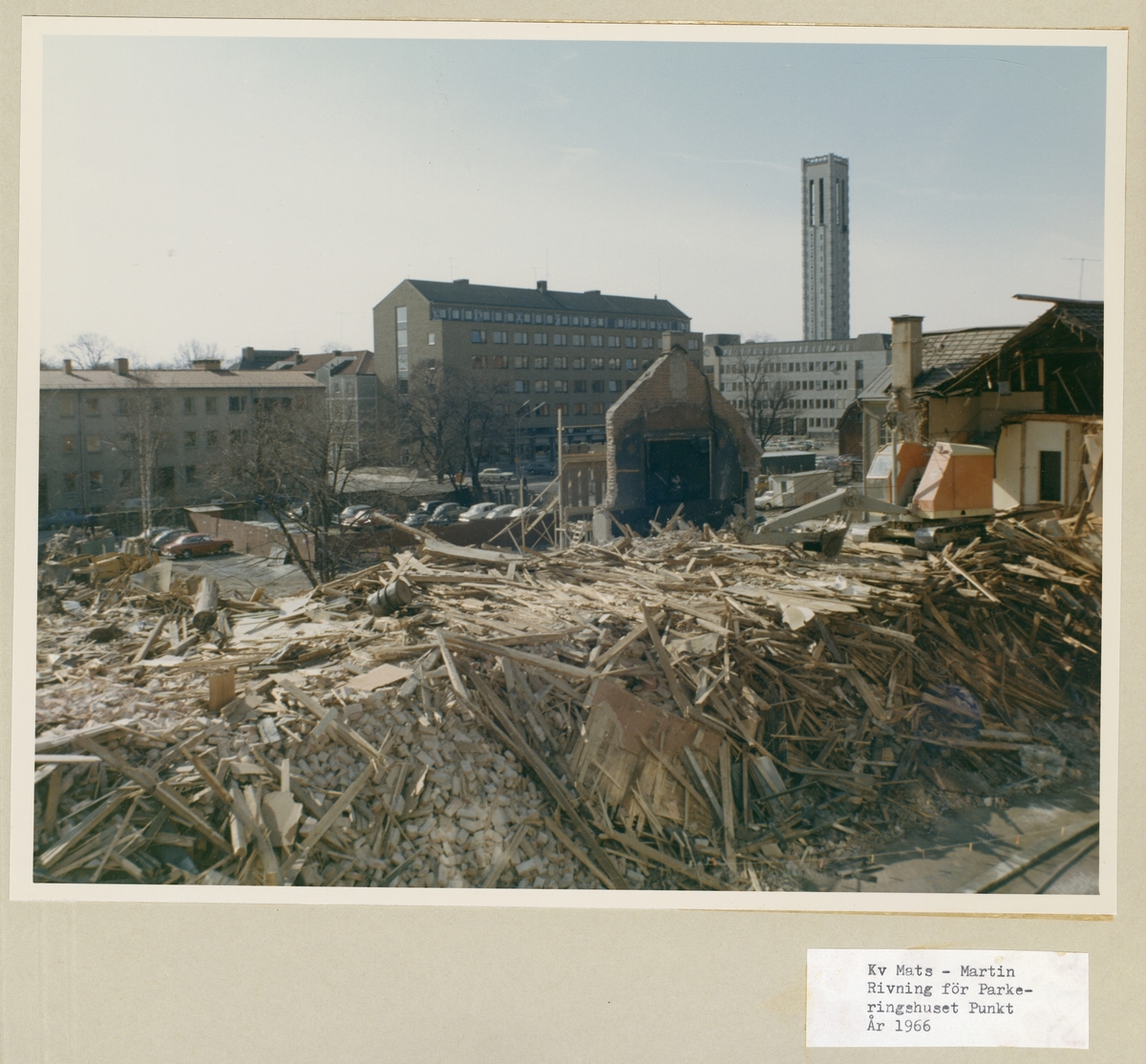 Rivning längs Stora Gatan i Västerås 1966 - Västerås Stadsarkiv ...