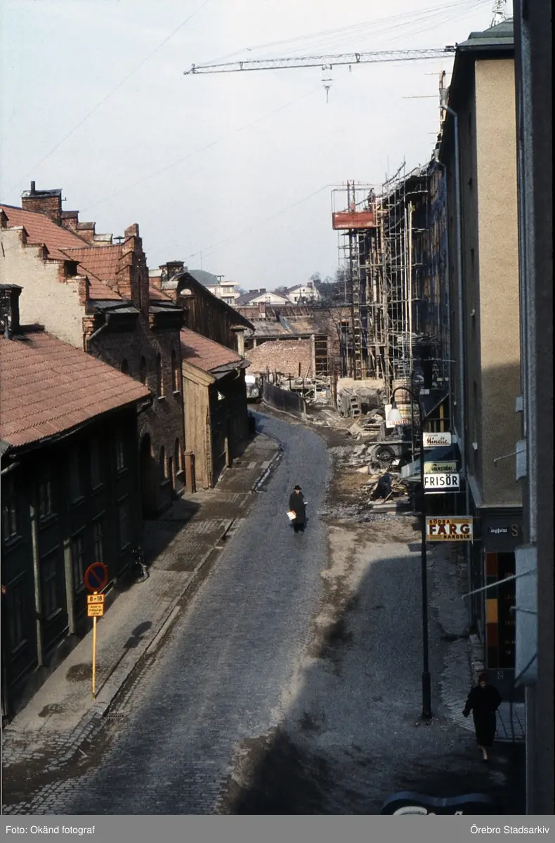 Drottninggatan norrut, 1954-1958 - Örebro Stadsarkiv / DigitaltMuseum
