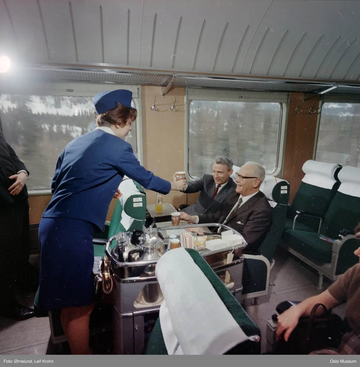 Dokumentasjon av jernbanereise, mars 1969. - Oslo Museum / DigitaltMuseum