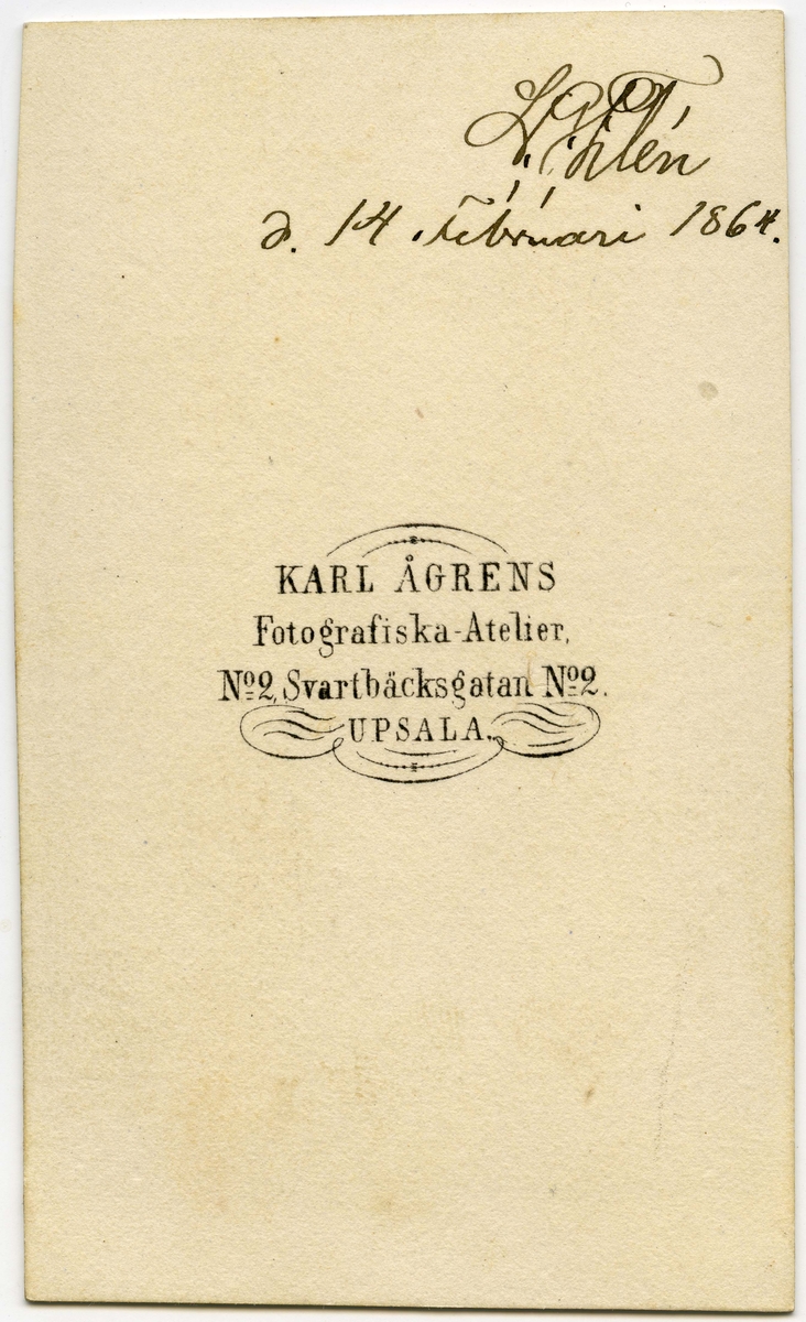 Porträtt på Lars Gustaf Filén, född år1864 son till prosten Simon ...