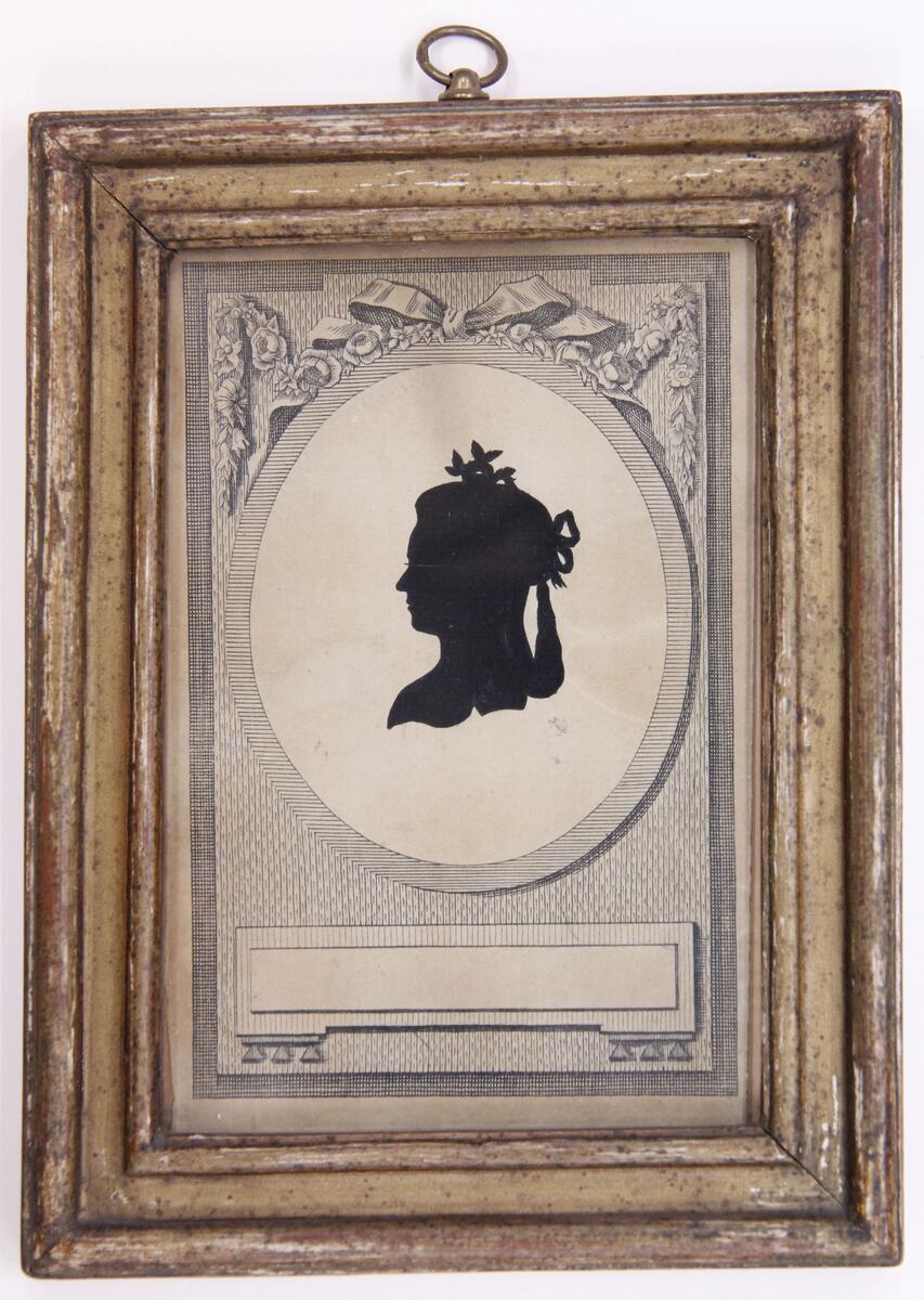 Fru apoteker Christiane Sophie Peckel (f. Rogstad) [Silhuett ...