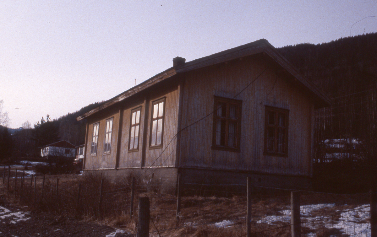 Nordhagen skole interiør. Bilde er tatt like før skolen ble revet i ...