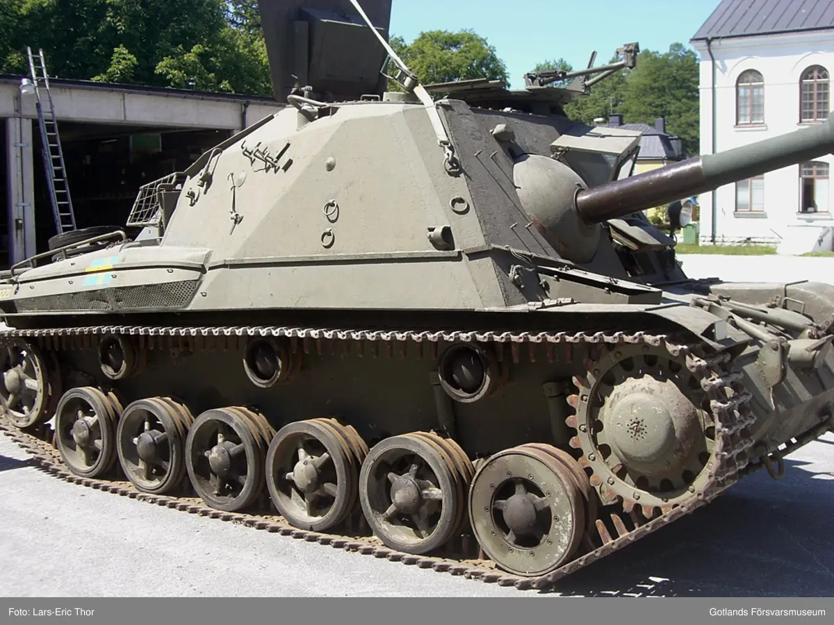 Pansarvärnskanonvagn m/43 - Gotlands Försvarsmuseum / DigitaltMuseum