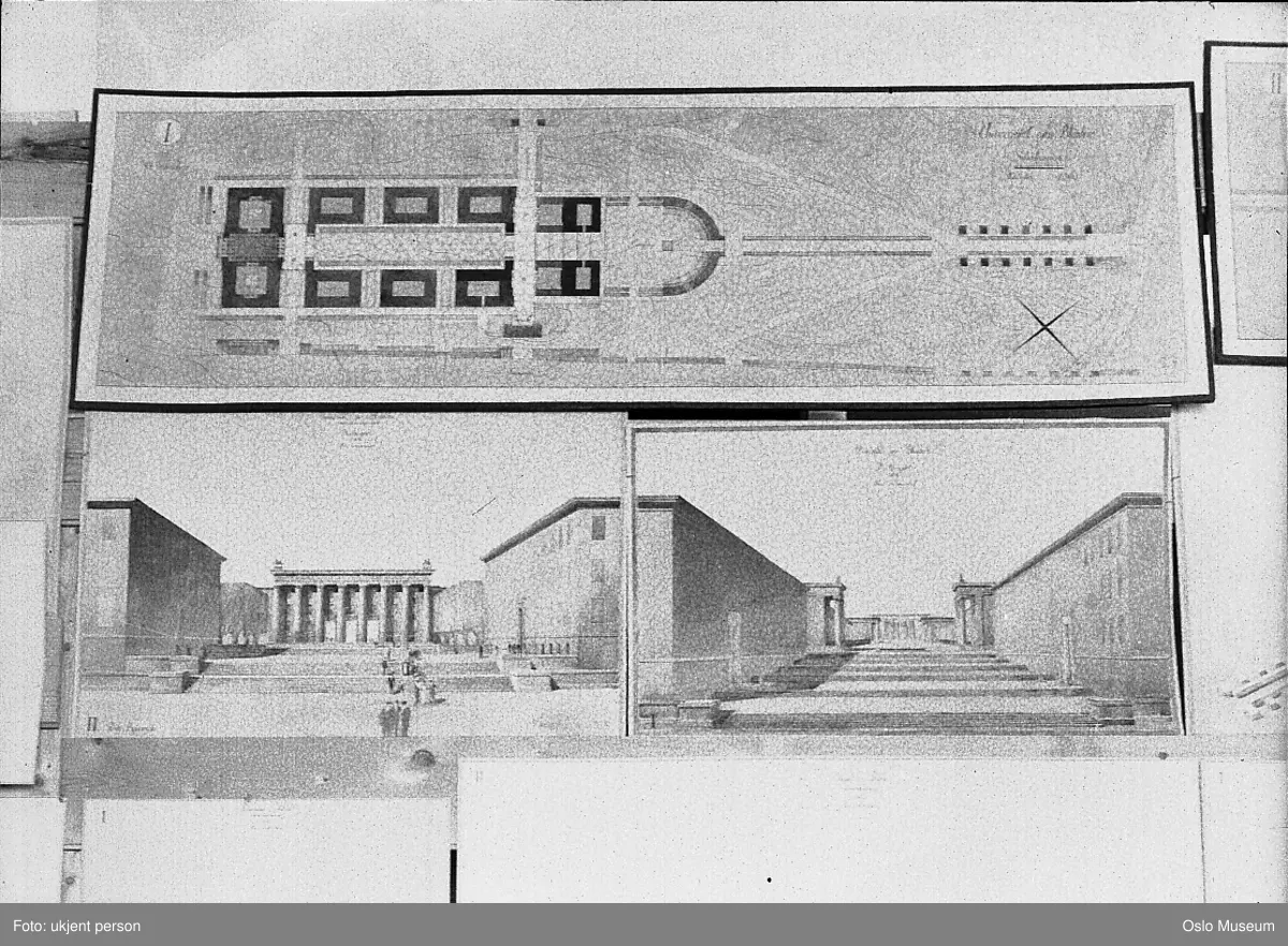 plantegninger, Universitetet på Blindern - Oslo Museum / DigitaltMuseum