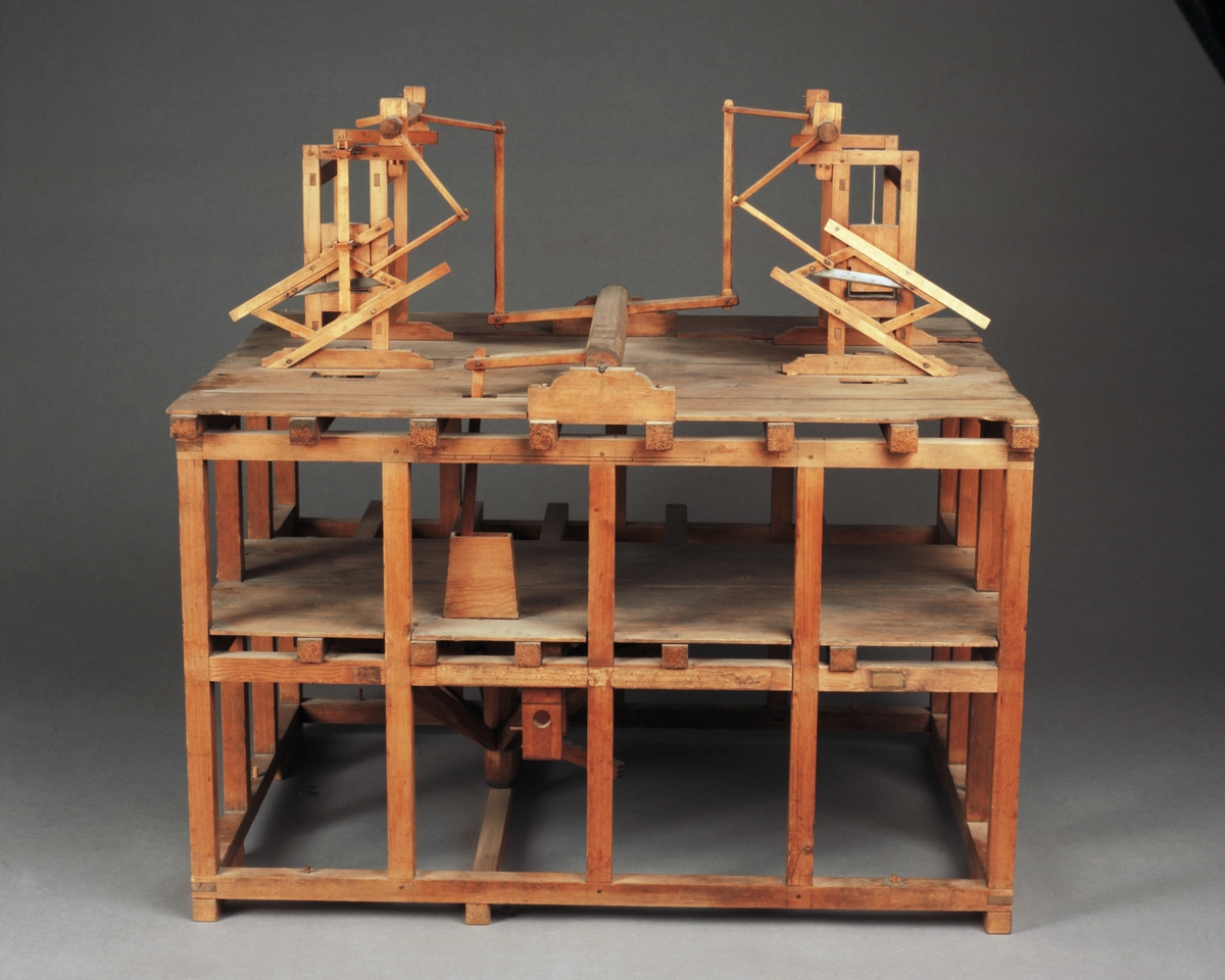 Hackelsemaskin, modell -#N# Tekniska museet /#N# DigitaltMuseum