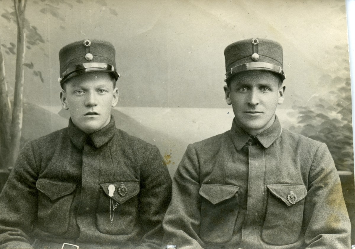 Nøytralitetsvakt i Narvik-området. Bjarne Rognmo og Karl Eklund ...