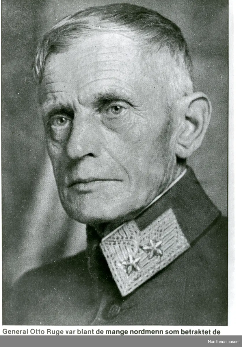 PORTRETT AV GENERAL OTTO RUGE. - Nordlandsmuseet / DigitaltMuseum