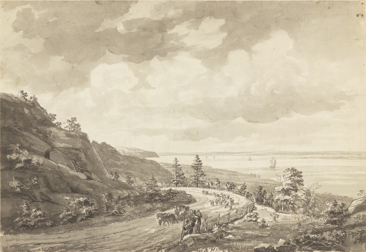 Landskap med vei [Tegning] - Nasjonalmuseet, billedkunstsamlingene ...
