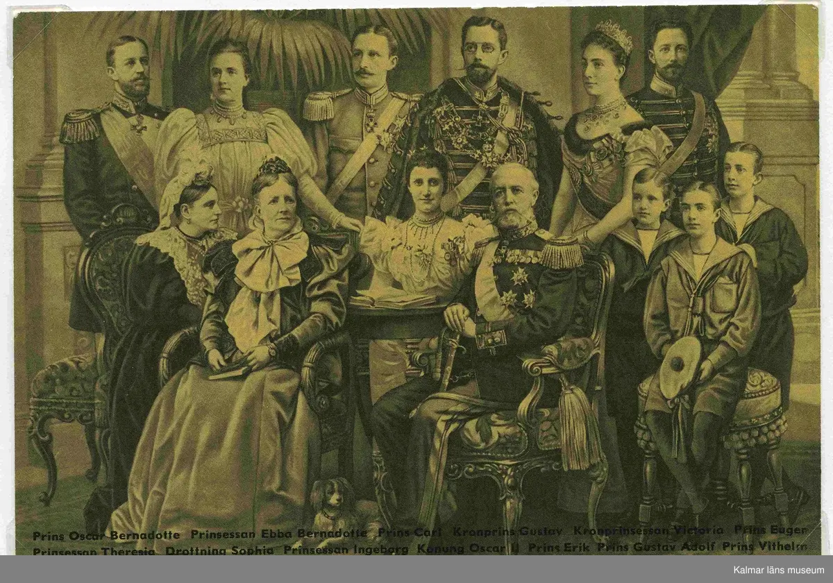 Prinsessan Ebba Bernadotte, prins Carl, Kronprins Gustav, kronprisessan ...