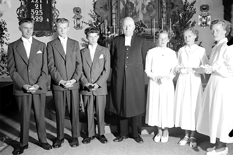 Ev. Bellefors kyrka. 1. Arne Johansson, Veroma 2. Musko Kjellberg 3 ...