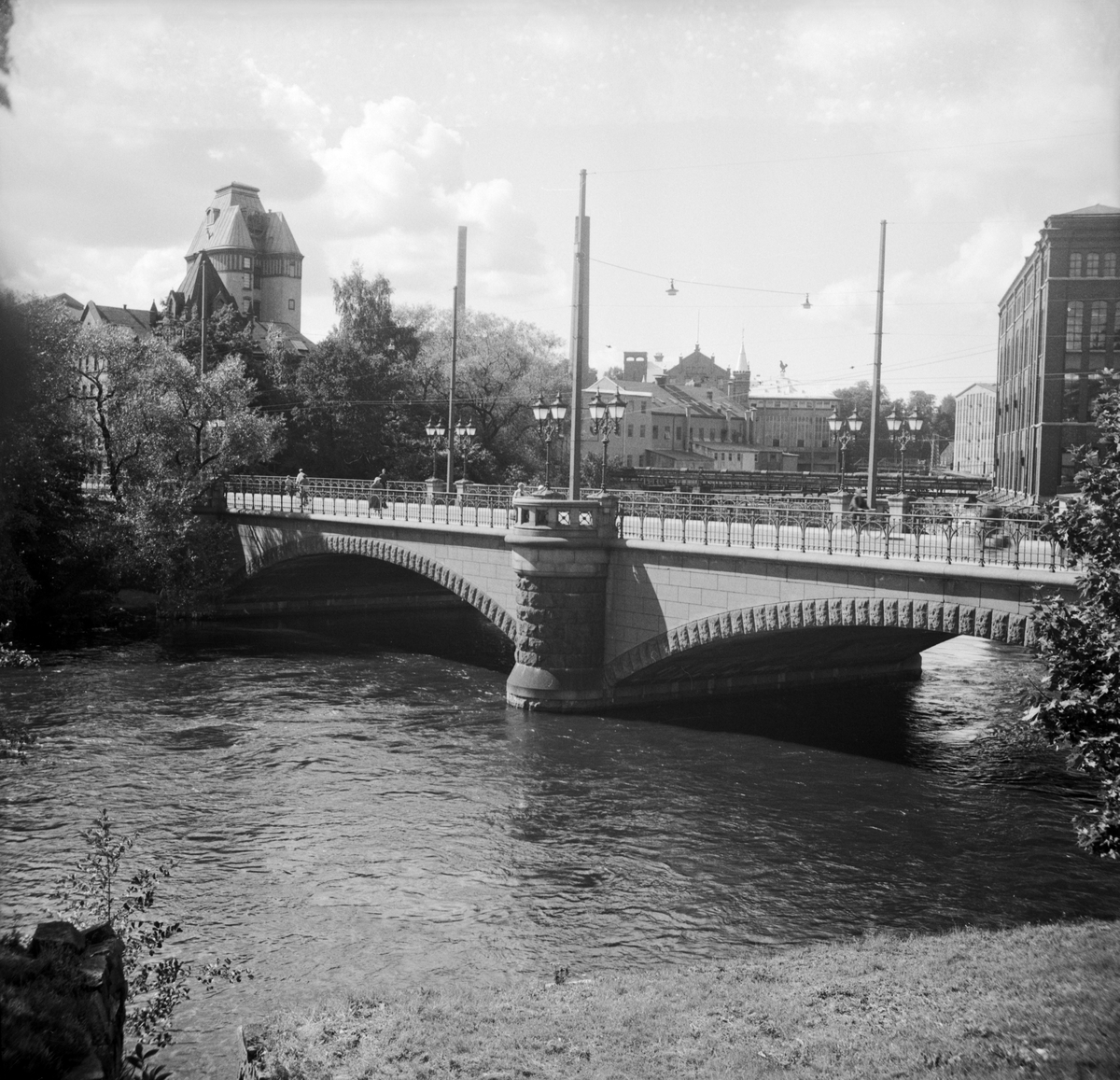 Bergsbron, Norrköping 1957. - Östergötlands museum / DigitaltMuseum