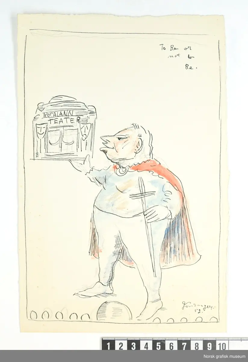 Tegning - Norsk grafisk museum / DigitaltMuseum