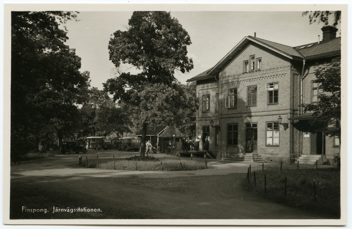 Finspång station. - Järnvägsmuseet / DigitaltMuseum