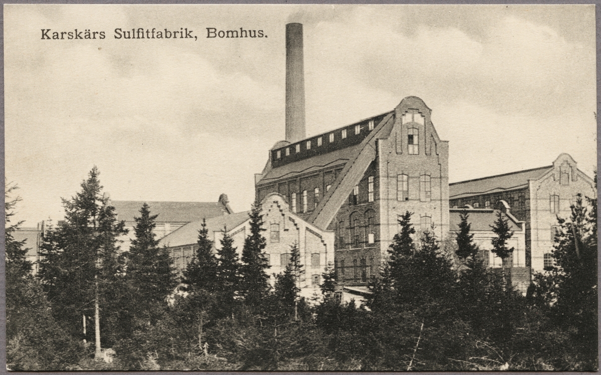 Karskärs Sulfitfabrik i Bomhus, Gävle. - Järnvägsmuseet / DigitaltMuseum