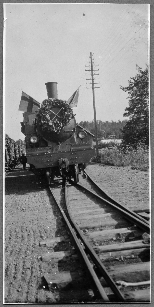 Norsholm - Västervik - Hultsfreds Järnvägar, NVHJ lok 22 ...