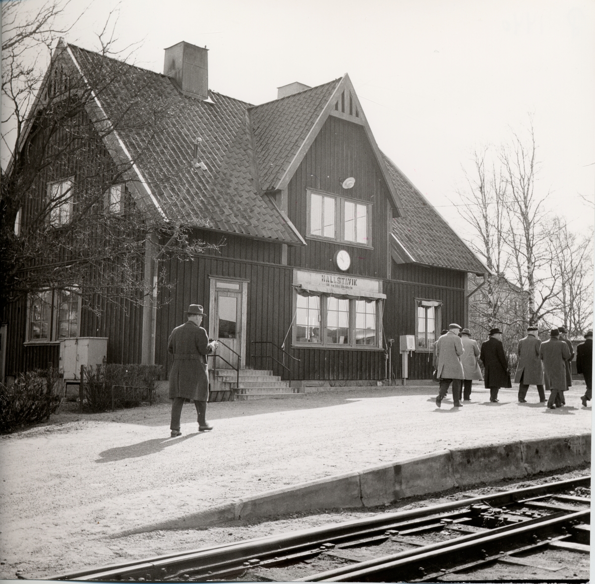 Hallstavik station. - Järnvägsmuseet / DigitaltMuseum
