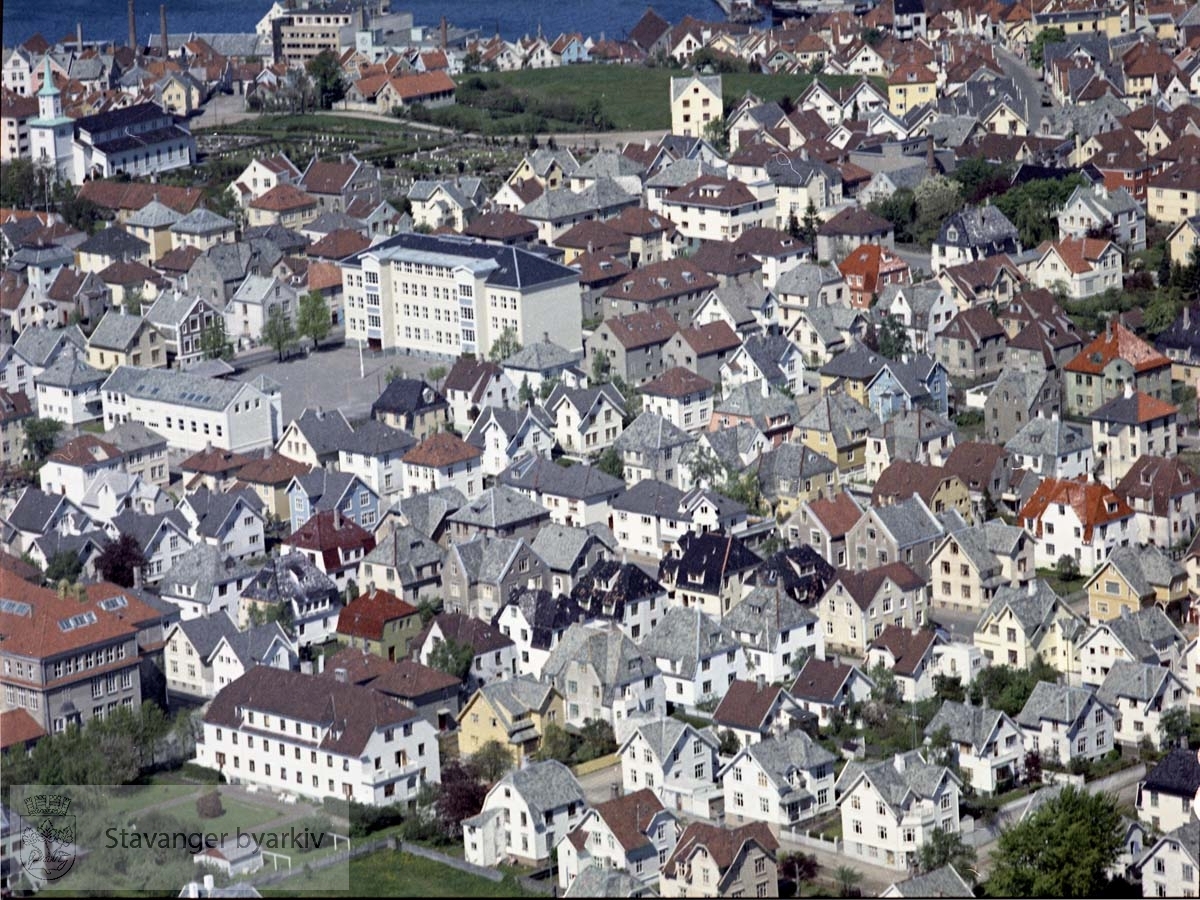 Boligområde på Storhaug - Stavanger byarkiv / DigitaltMuseum