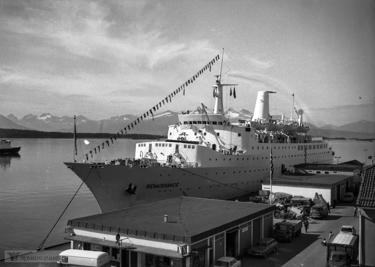 "Juli 1971".MS Renaissance was a 1966 built cruise liner. She was built ...