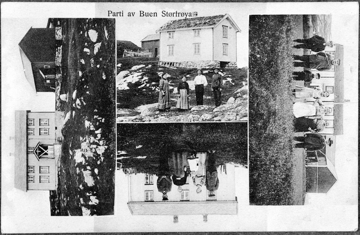 Postkort over Buagårdene, Kverva, Frøya - Museet kystens arv ...