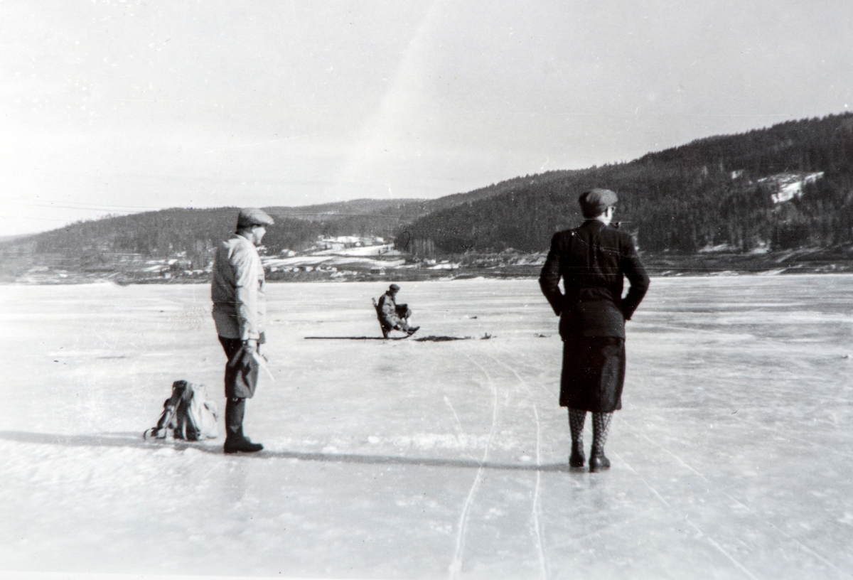 Pilking på Harasjøen. - Anno Domkirkeodden / DigitaltMuseum