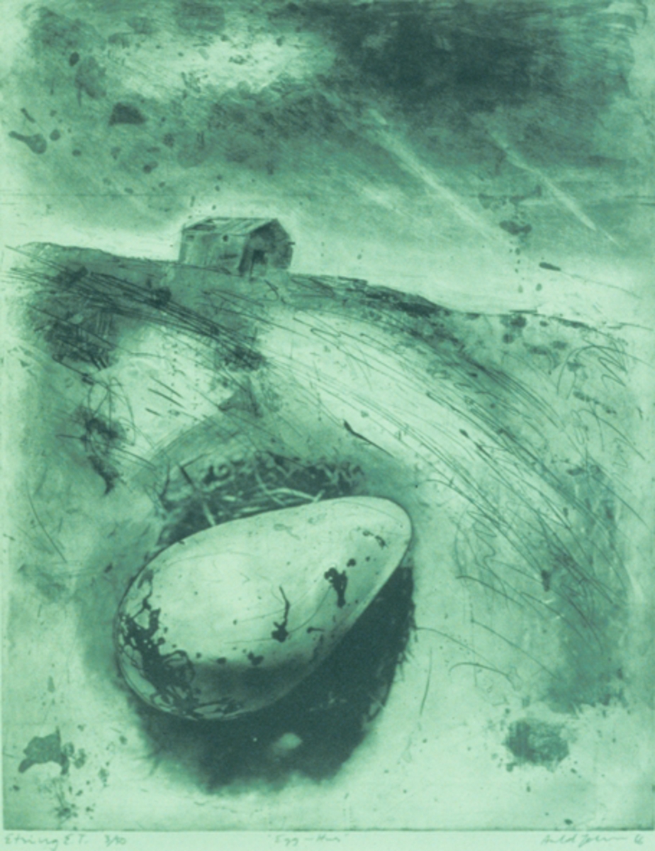 Egg-hus [Etsning] - Kunstmuseet Nord-Trøndelag / DigitaltMuseum