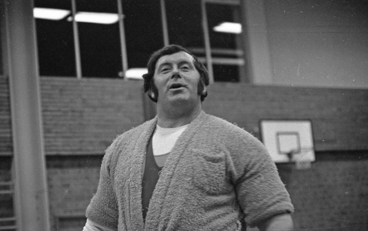 Torkel Ravndal i Haraldshallen - 1971 - Haugalandmuseet / DigitaltMuseum