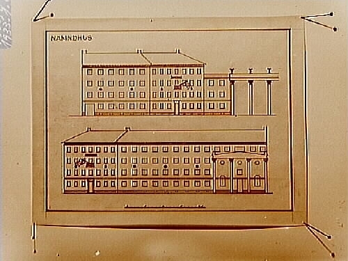 Nämndhuset, ritningar. Arkitekt Arn - Örebro läns museum / DigitaltMuseum