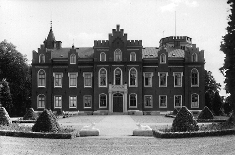 Boo Slott, exteriör. Bilden tagen för vykort. Förlag: C.O. Janssons ...