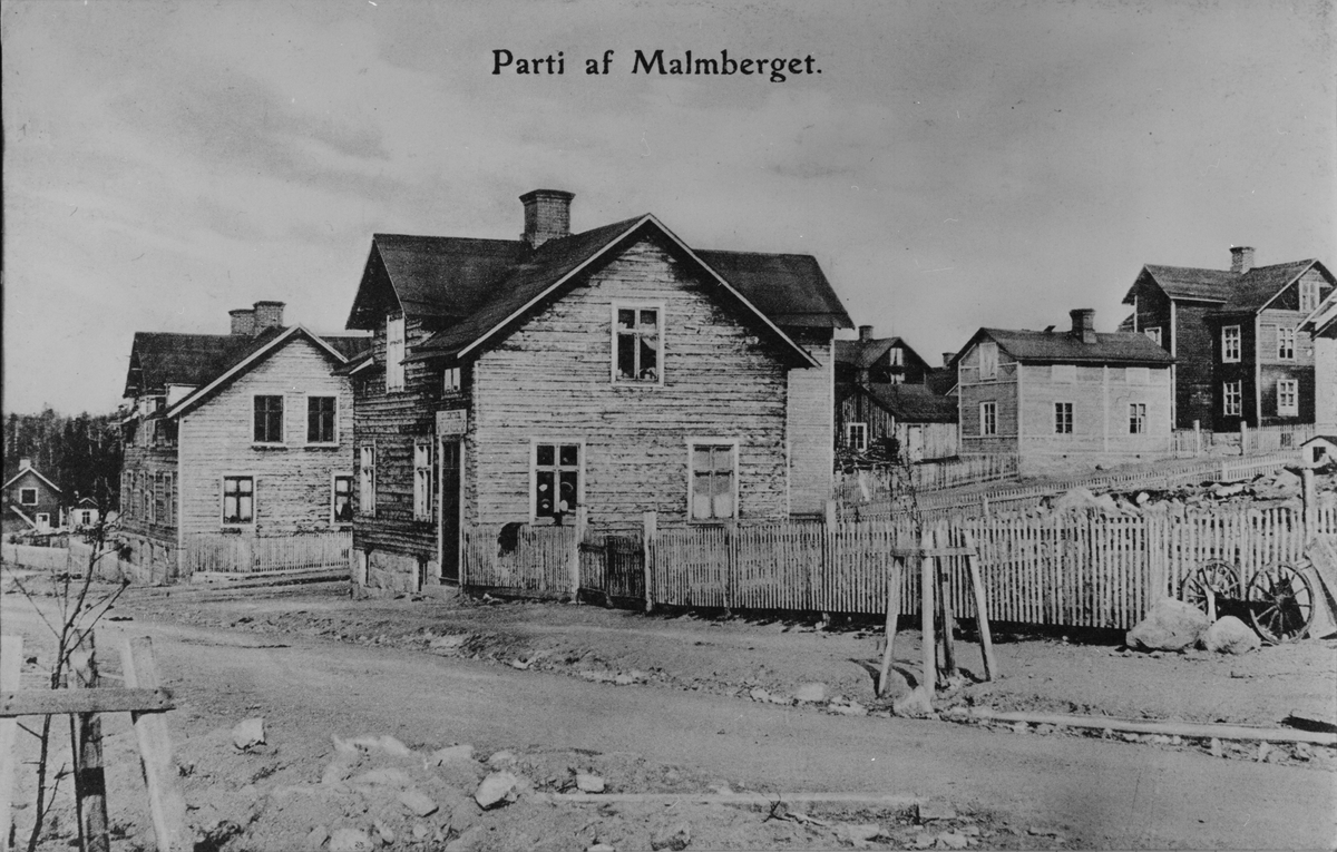 Parti av Malmberget, 1920. - Tekniska museet / DigitaltMuseum