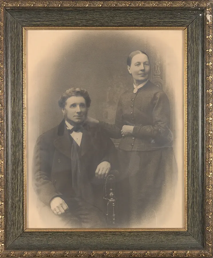 August Andersson och Inger Sofia Börjesdotter i Norum - Bohusläns museum / DigitaltMuseum