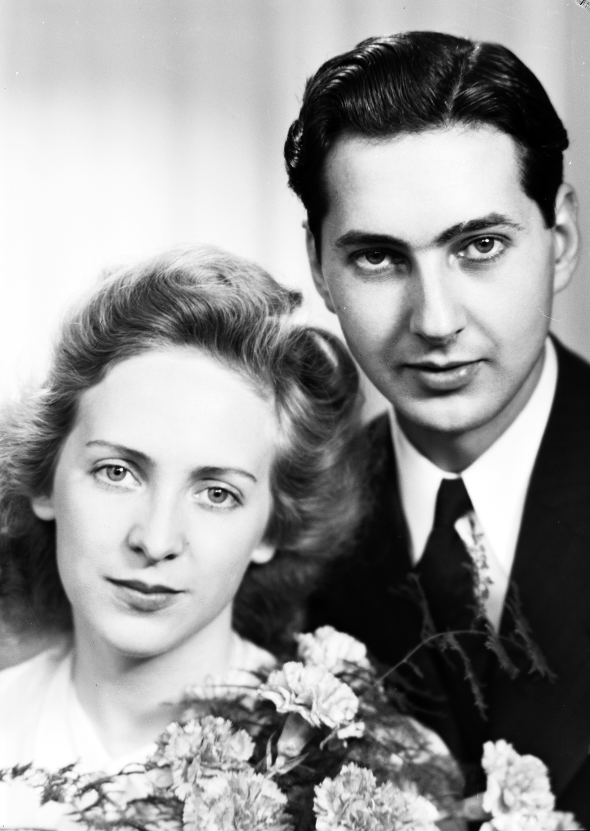 Brudpar Bengt och Vivan Jerninger, 4 oktober 1941. - Länsmuseet ...