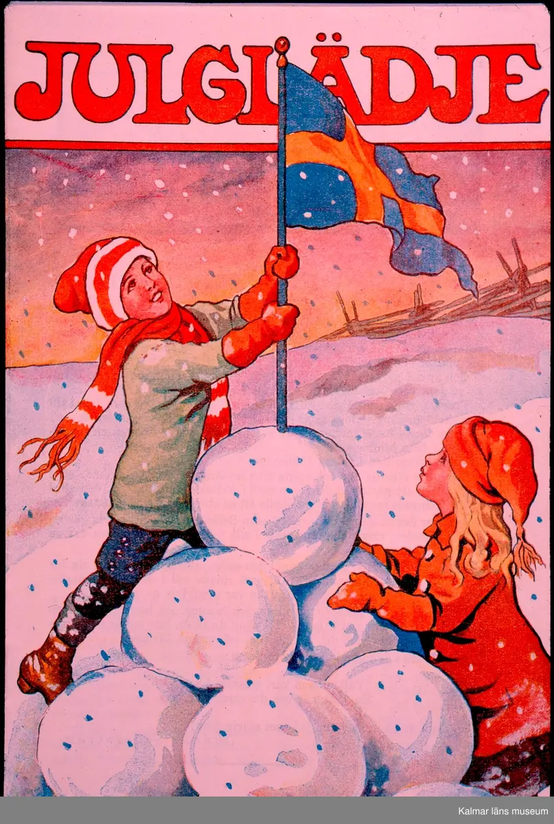 Vykort målat av Jenny Nyström. - Kalmar läns museum / DigitaltMuseum