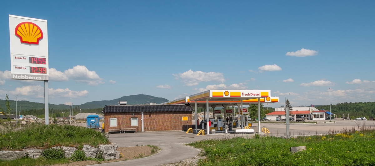 Shell bensinstasjon Østre Hurdalsveg Eidsvoll verk Eidsvoll. Ligger på ...