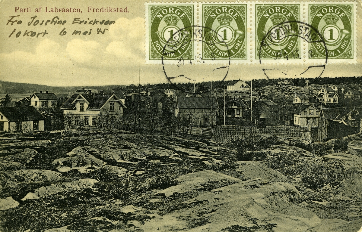 Fredrikstad, Vestsiden Trosvik boligområde - Parti fra Labråten. Emmaus ...